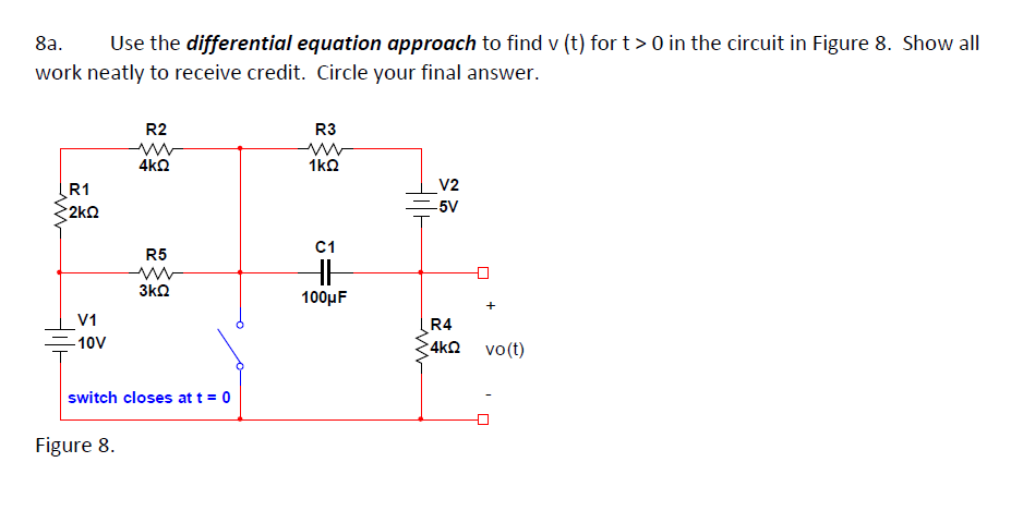 Solved 8a. Use the differential equation approach to find | Chegg.com