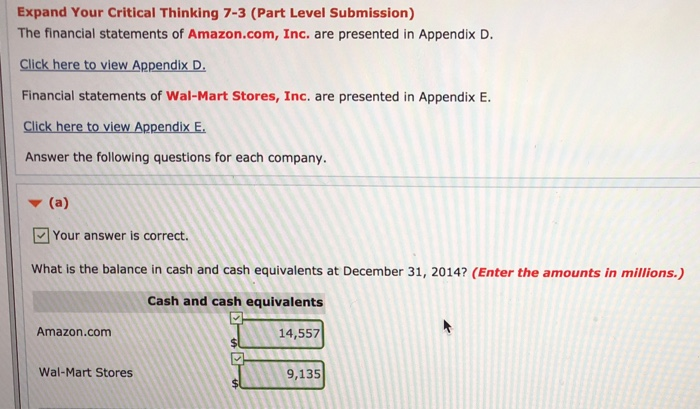 Expand Your Critical Thinking 7-3 (Part Level | Chegg.com