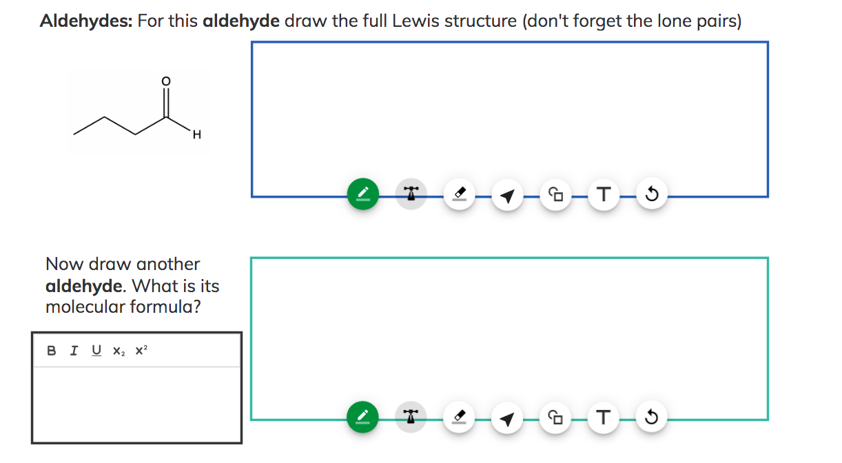 Solved Aldehydes: For this aldehyde draw the full Lewis | Chegg.com
