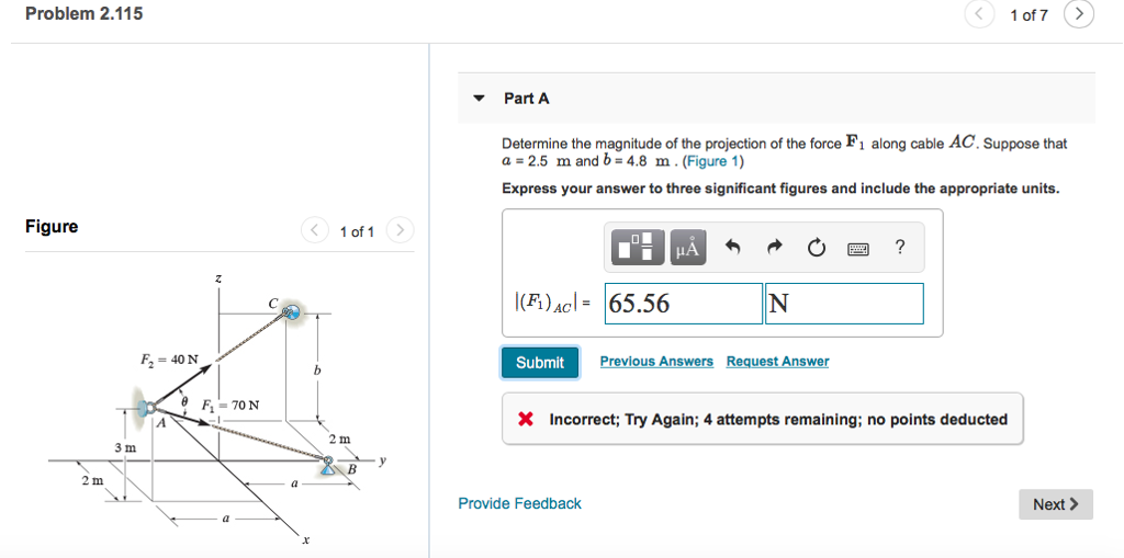 Solved Problem 2.115 1 of 7 > Part A Determine the | Chegg.com