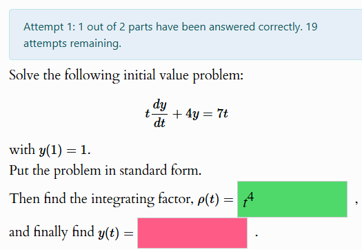 Solved Solve the following initial value | Chegg.com