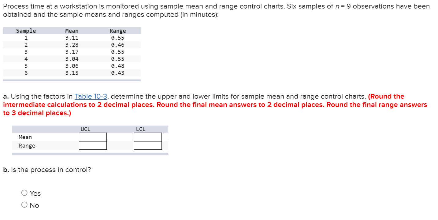 Solved Process time at a workstation is monitored using | Chegg.com