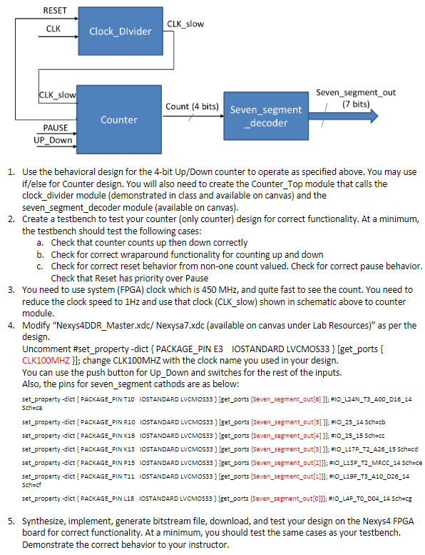 Solved Design a 4-Bit Up_Down Counter that displays the | Chegg.com