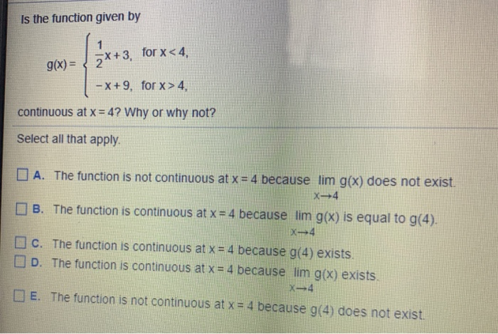 Solved Is the function given by g(x)=12x + 3, for x