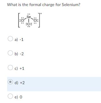 Solved What is the formal charge for | Chegg.com