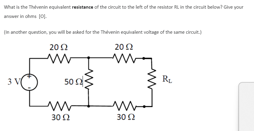 Solved What is the Thévenin equivalent resistance of the | Chegg.com