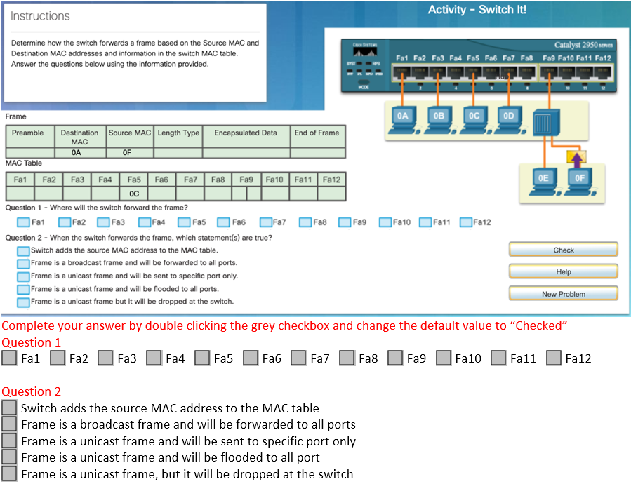 Activity - Switch It! Instructions Determine how the | Chegg.com