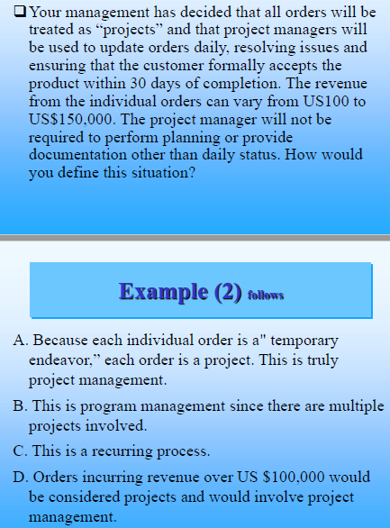 Solved Your management has decided that all orders will be | Chegg.com