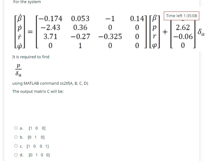 Solved For the system | Chegg.com
