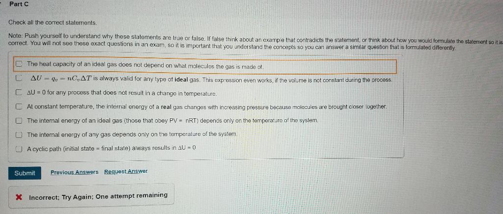 Solved Part C Check all the correct statements. Note: Push | Chegg.com