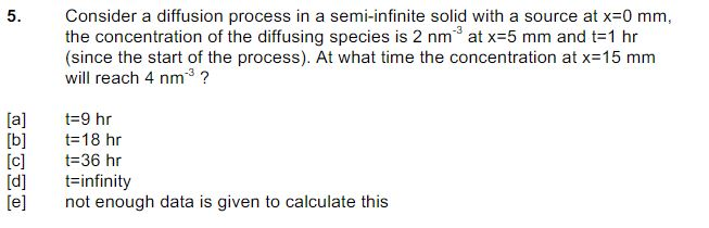 Solved Consider a diffusion process in a semi-infinite solid | Chegg.com