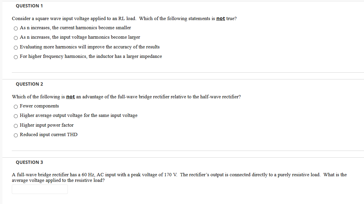 Solved QUESTION 1 Consider a square wave input voltage | Chegg.com