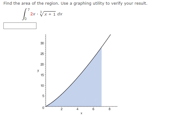 Solved Find the area of the region. Use a graphing utility | Chegg.com