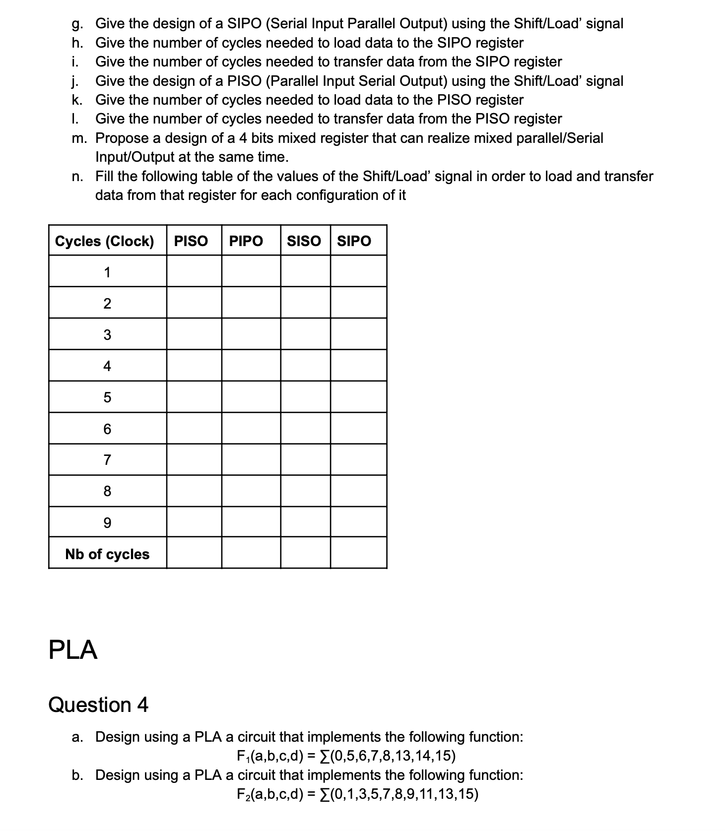 Question1 A Build A 4 Bit Binary Synchronous Counter 