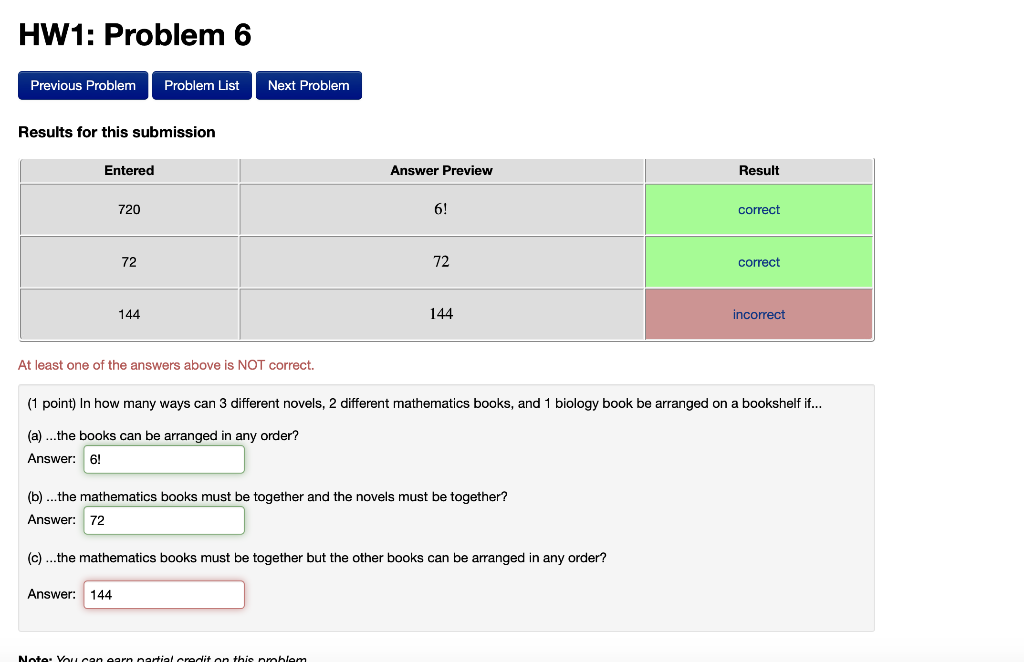 Solved HW1: Problem 6 Previous Problem Problem List Next | Chegg.com