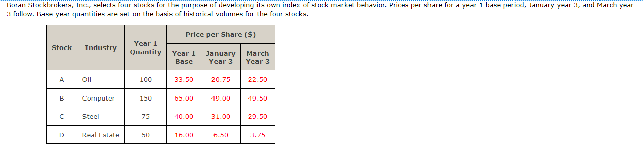 Solved 3 follow. Base-year quantities are set on the basis | Chegg.com