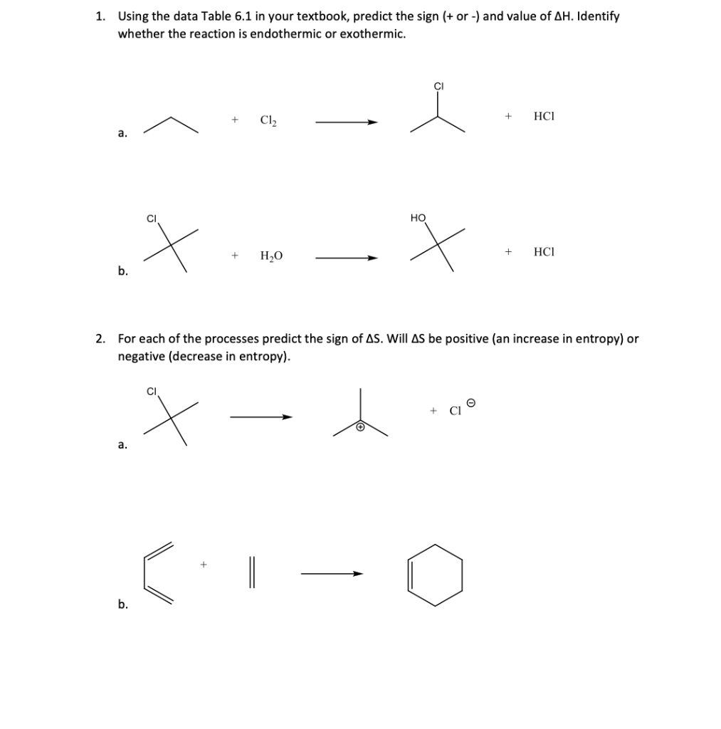 Solved 1. Using the data Table 6.1 in your textbook, predict | Chegg.com