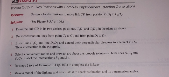 Ci Link 4 (a) Finding the rotopole for Example 3-2 | Chegg.com