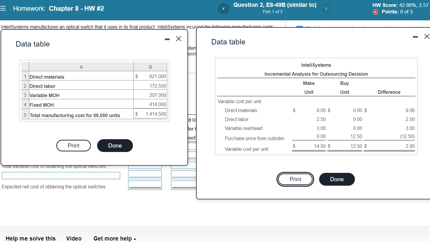 Solved = Homework: Chapter 8 - HW #2 Question 2, E8-49B | Chegg.com