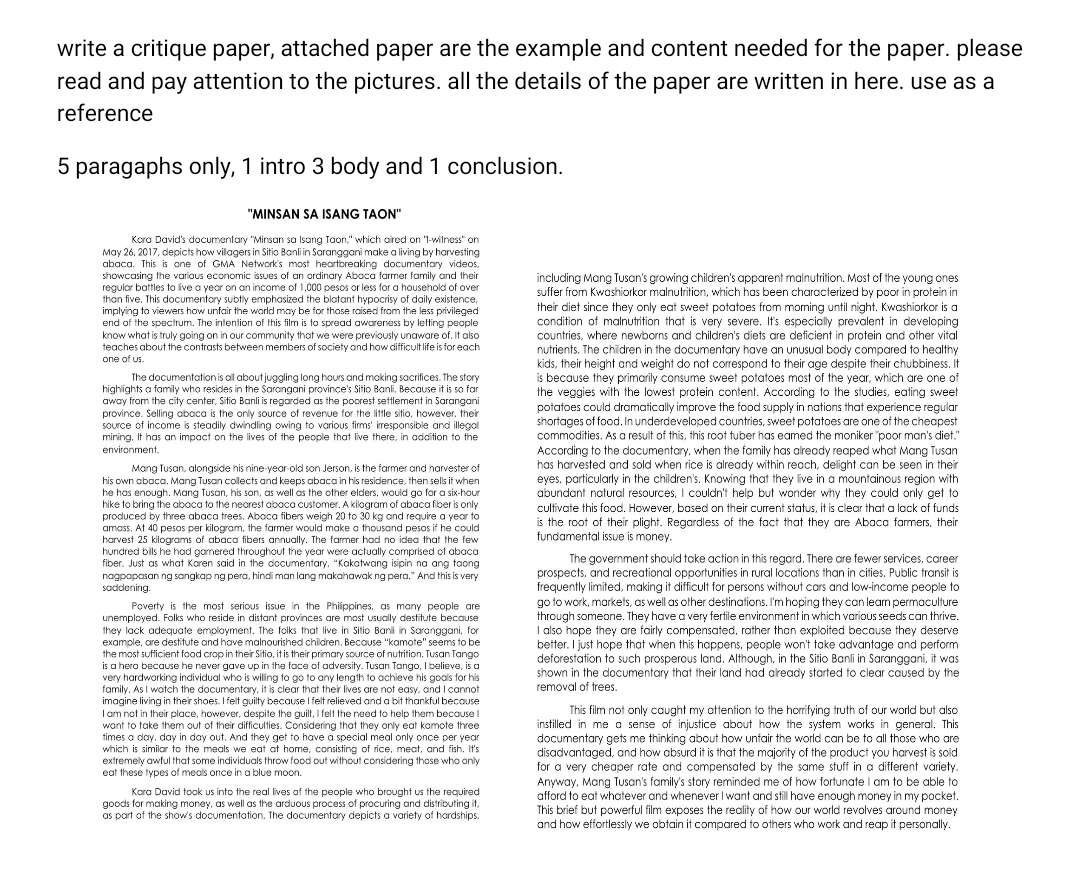 Critique Paper Example How To Write An Analytical Research Paper Guide