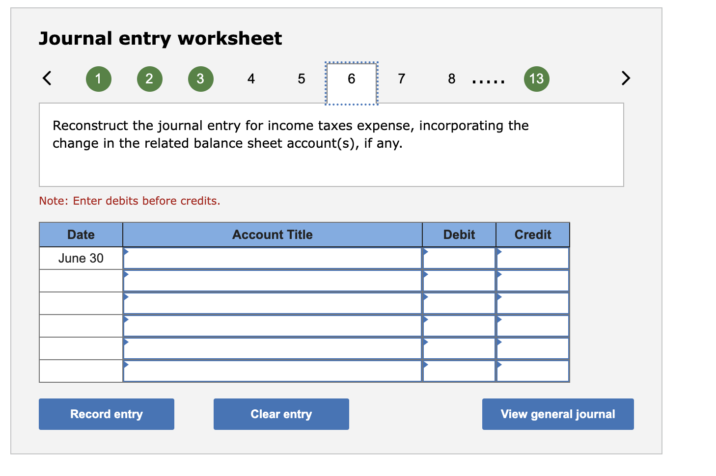 Solved Journal entry worksheet