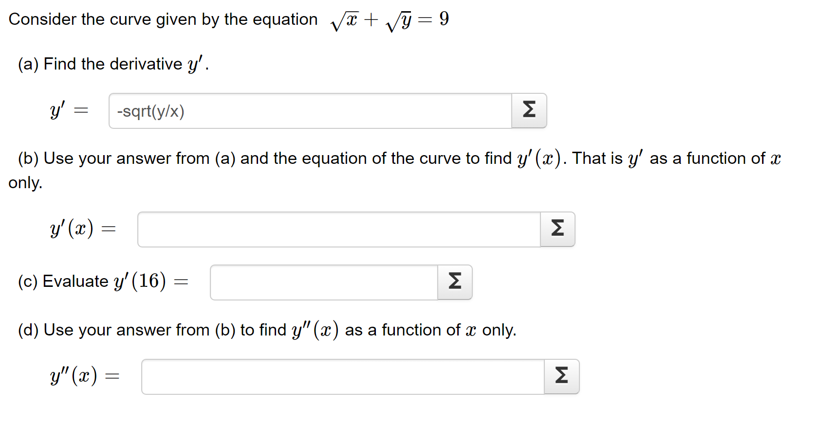Solved Consider the curve given by the equation 3x2+4x−xy=7 | Chegg.com