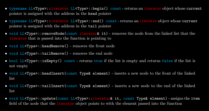 Solved template class LL { struct node { Type item ; node * | Chegg.com