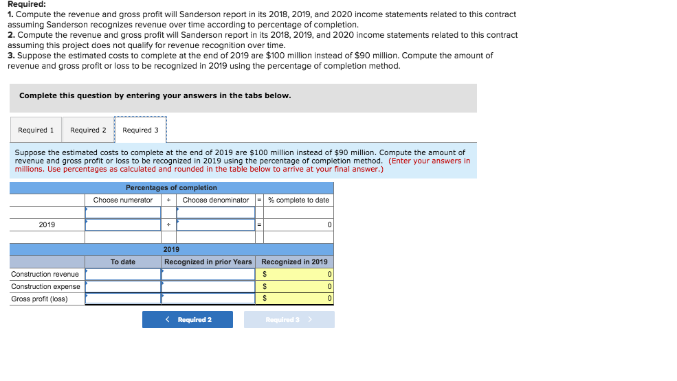 Solved Exercise 5-18 Long-term contract; revenue recognition | Chegg.com