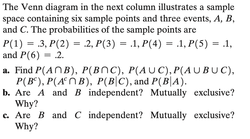 Solved The Venn diagram in the next column illustrates a | Chegg.com