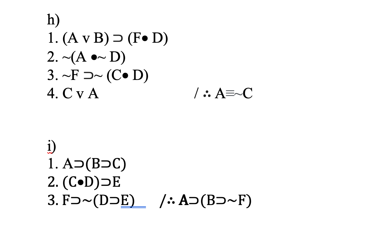 Solved Part III: C.P. (conditional proof), I.P. (indirect | Chegg.com