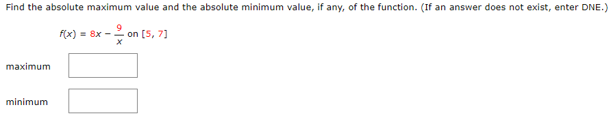 Solved Find The Absolute Maximum Value And The Absolute