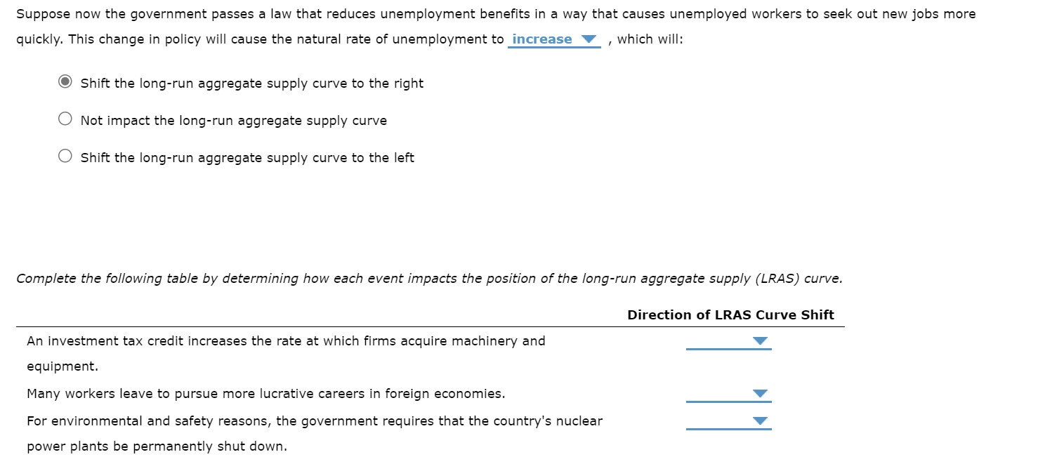 Solved Aggregate Supply Quantity of Output LRAS Suppose | Chegg.com