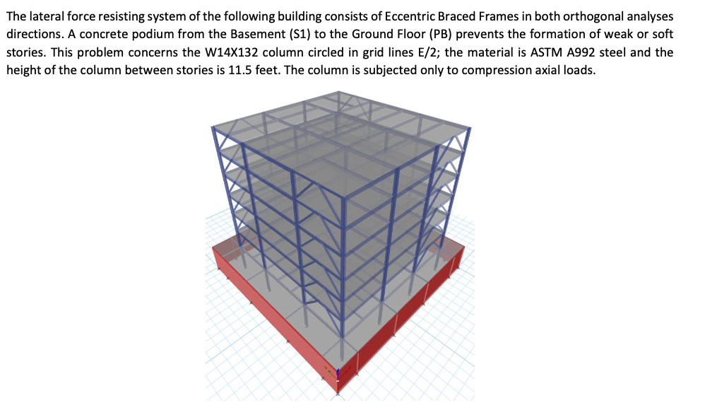 Solved a) Determine the effective length factors for bending | Chegg.com