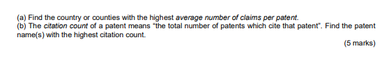 53 Assume That Two Spark Data Frames Named Patent 