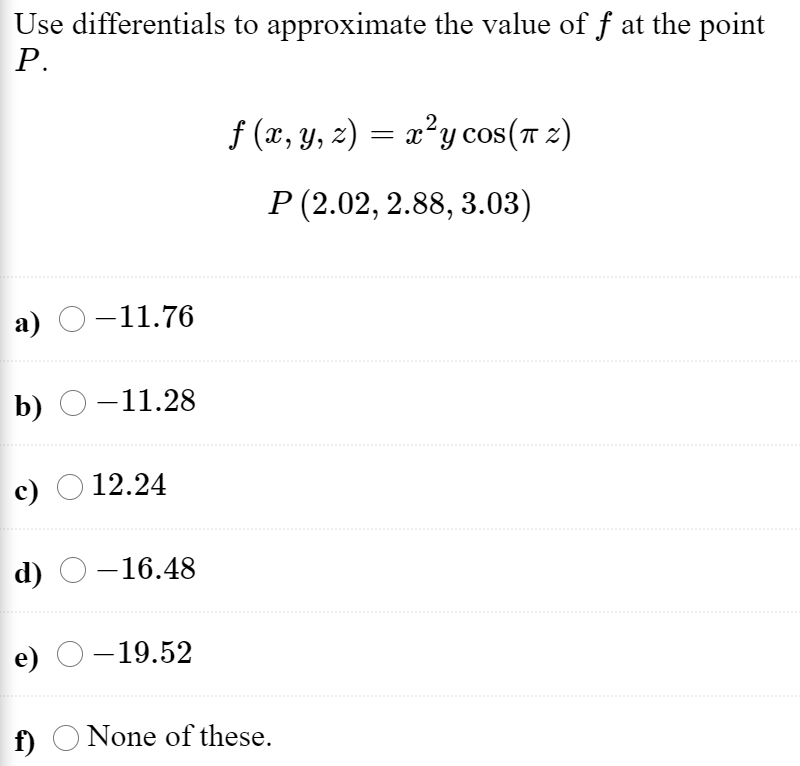 Solved Calculate Au and du for u = 2 - 3 αy + 2y? α = 4, y = | Chegg.com