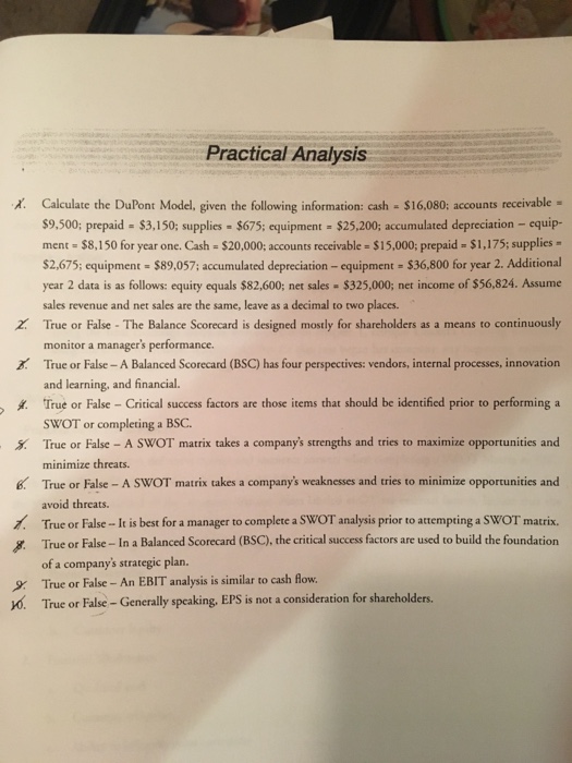 Solved Calculate the DuPont Model, given the following | Chegg.com