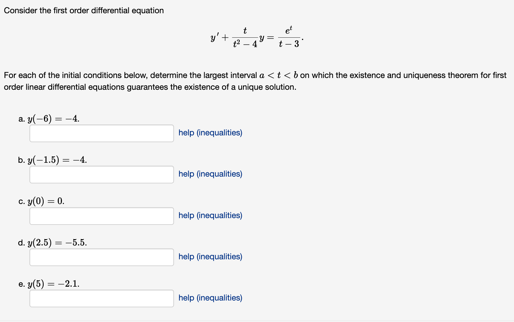 Solved Consider the first order differential equation | Chegg.com