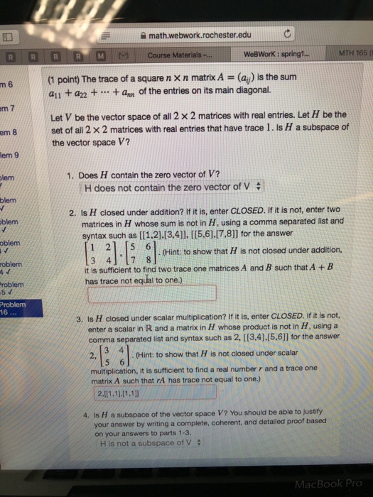 Solved 슬 math.webwork.rochester.edu Course Materials WeBWorK | Chegg.com