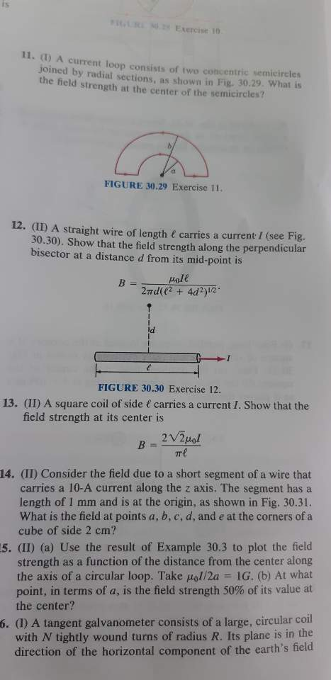 Solved Exercise 10 current loop consists of two concentric | Chegg.com