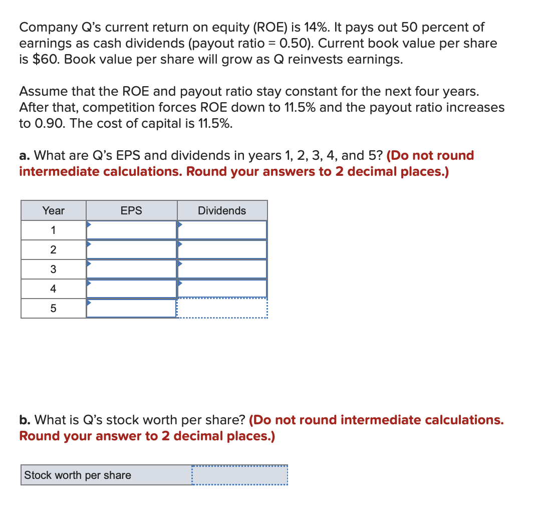 Solved Company Q's current return on equity (ROE) is 14%. It | Chegg.com