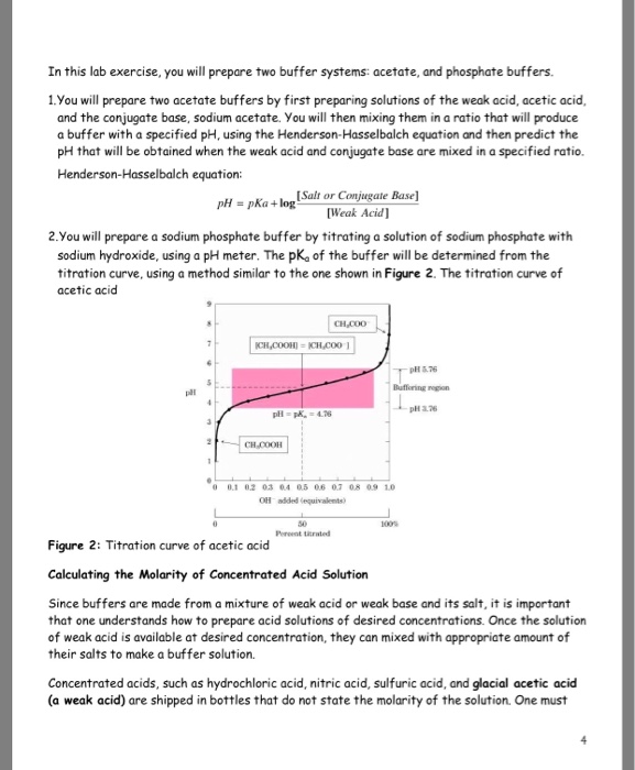 Solved Laboratory Exercise 2: Introduction to pH and Buffers | Chegg.com