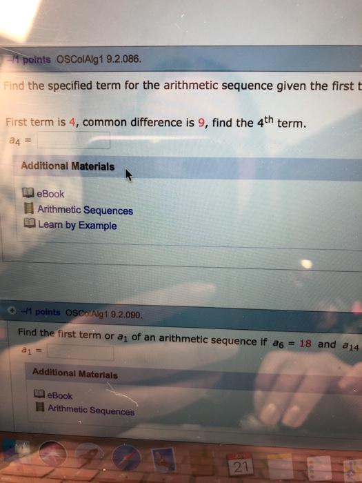Solved O 0/1 points | Previous Answers OSColAlg1 9.4.216. | Chegg.com