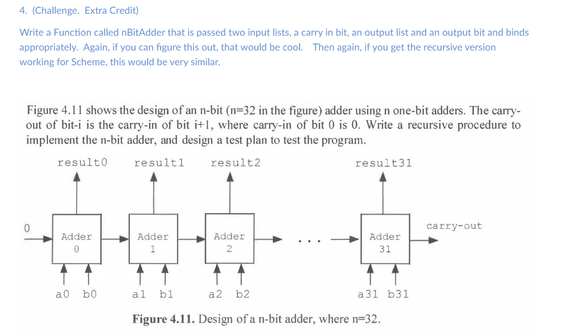 Solved 4. (Challenge. Extra Credit) Write a Function called | Chegg.com