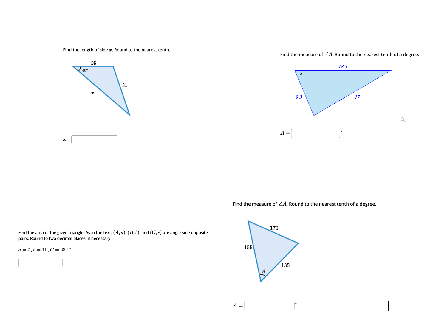 Solved Precalculus: answer the four questions.Find the | Chegg.com