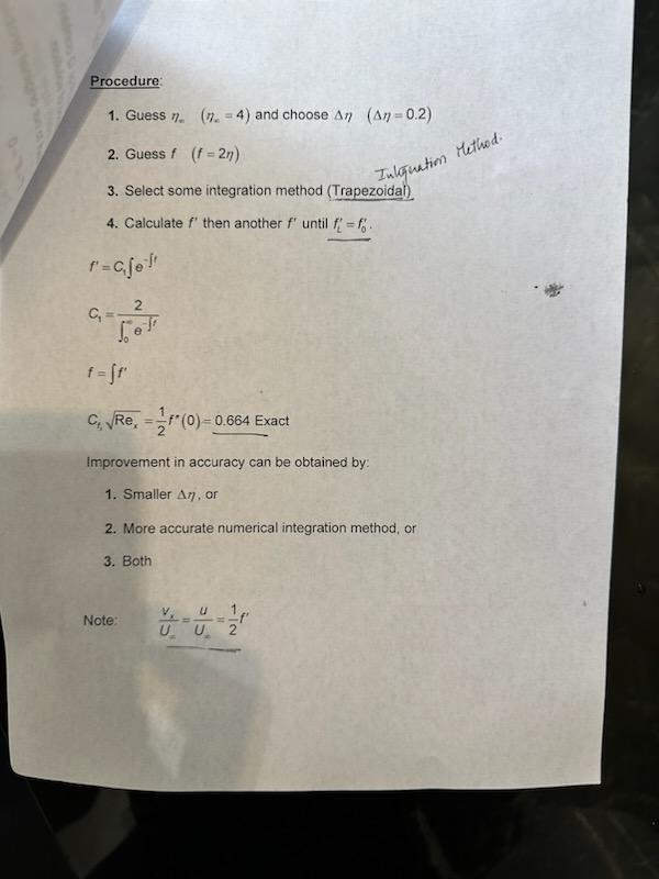 Boundary layer type - flat plate (Blasius problem) | Chegg.com