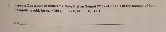Solved EXERCICE 4 Consider the following combinational | Chegg.com