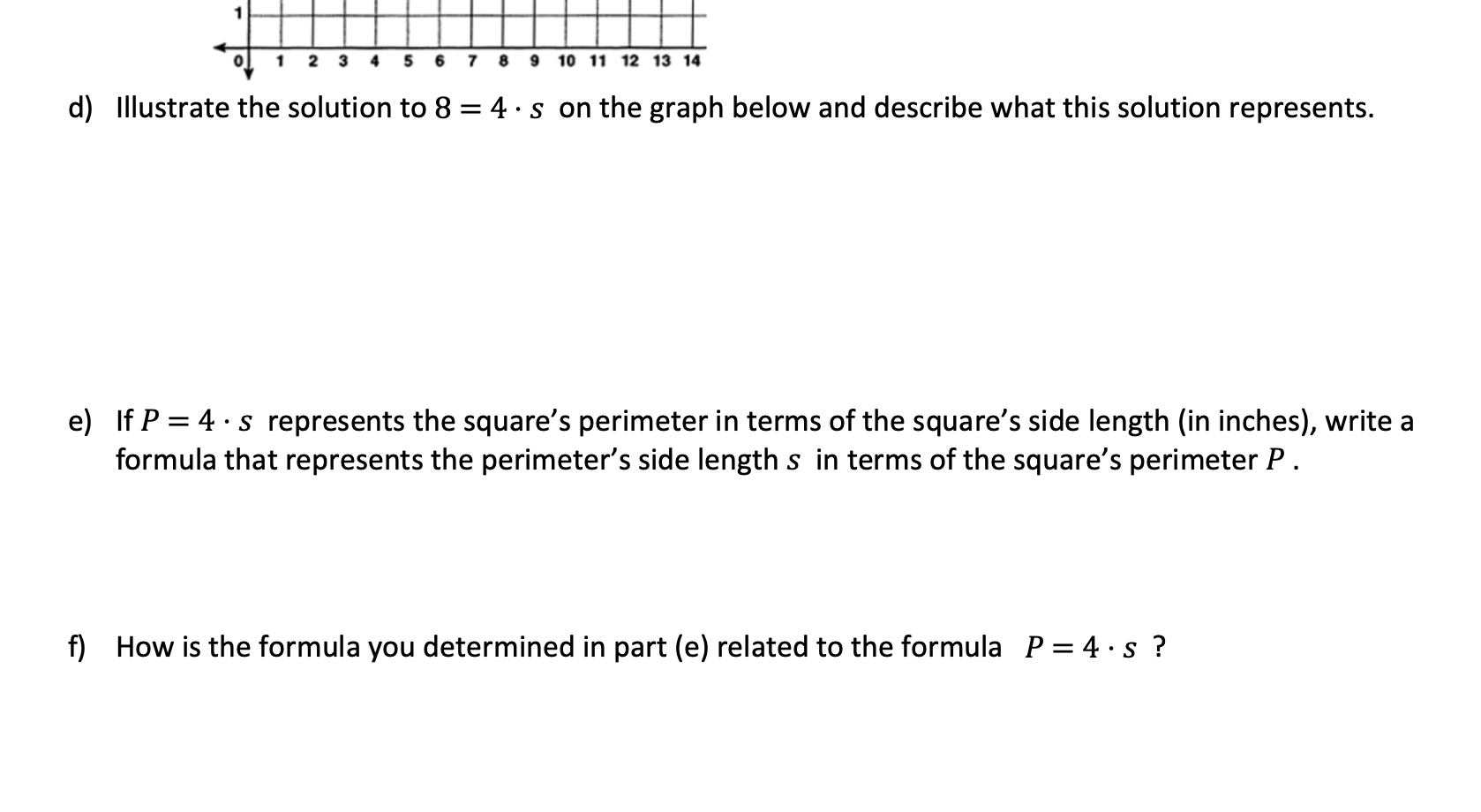 Solved The perimeter of a square P (measured in inches) is | Chegg.com