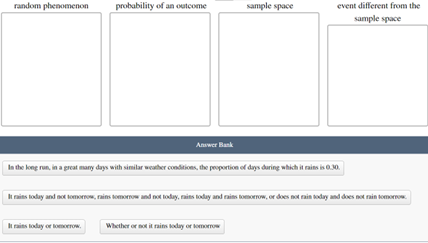 QUESTION: Classify each description as a random | Chegg.com