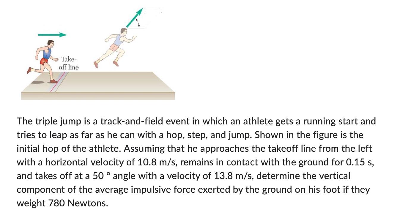 Solved The triple jump is a track-and-field event in which | Chegg.com