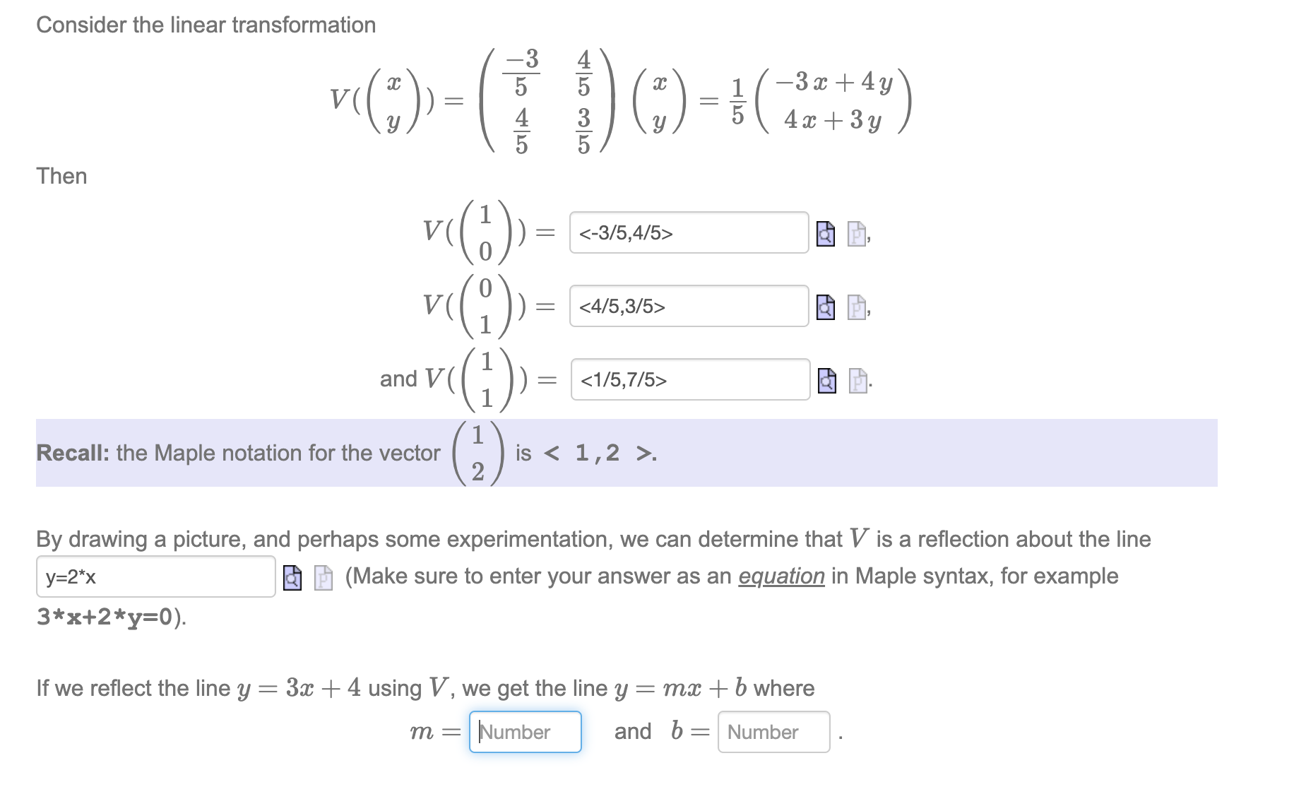 Solved Consider the linear transformation | Chegg.com